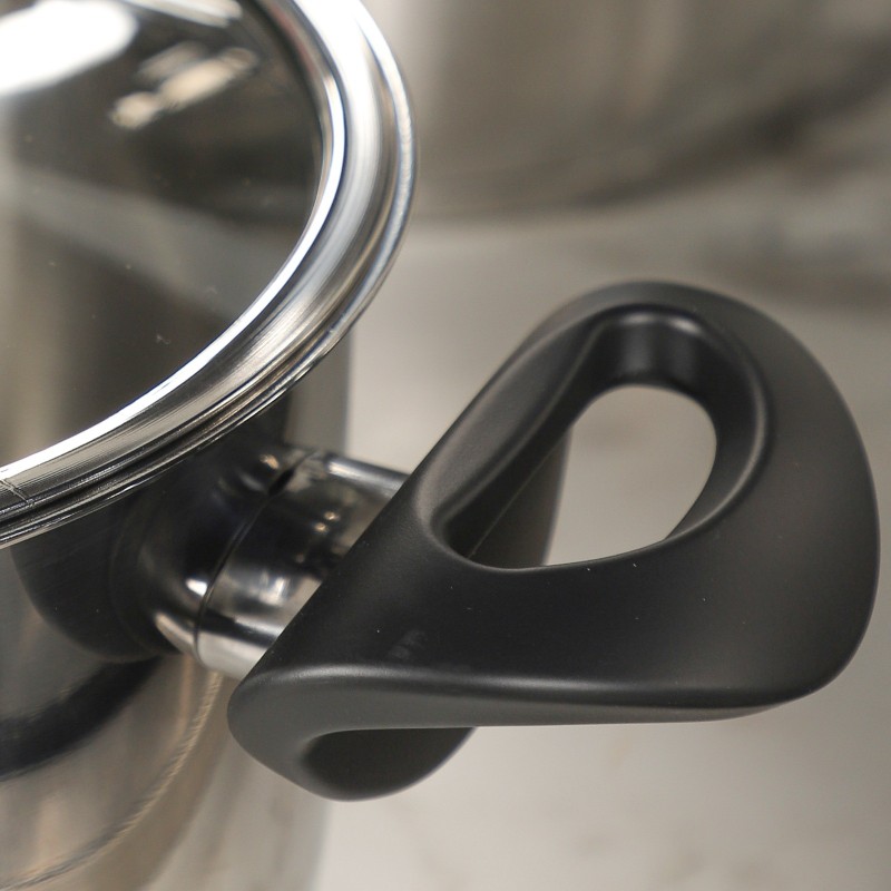 Batterie de Cuisine en Inox 18/10 45 Pièces Noir- Falez