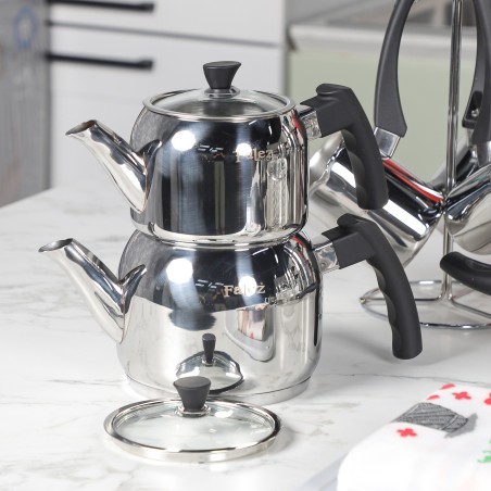 Batterie de Cuisine en Inox 18/10 45 Pièces Noir- Falez